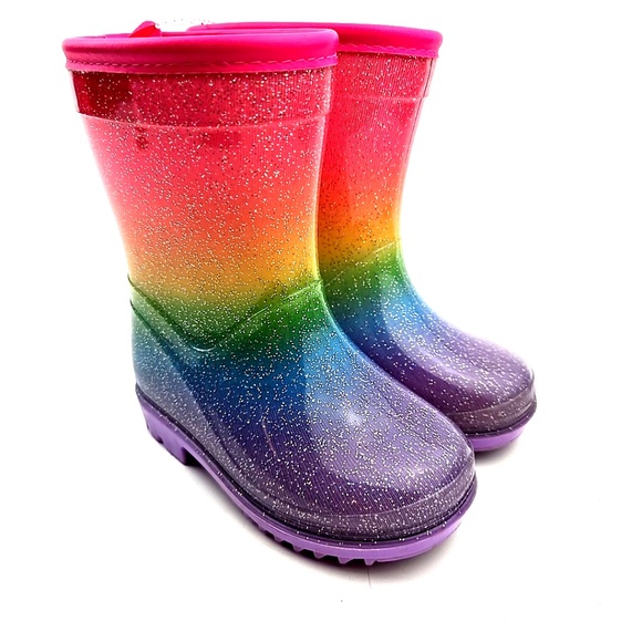 Stride Rite | Shoes | Stride Rite Rain Boots Size 5m Baby Girls Rainbow ...